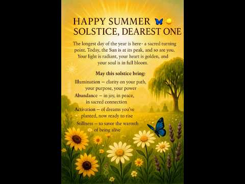 Summer Solstice 2025! #summersolstice #energy #2025 #viralshort #viralvideo #viral #fyp