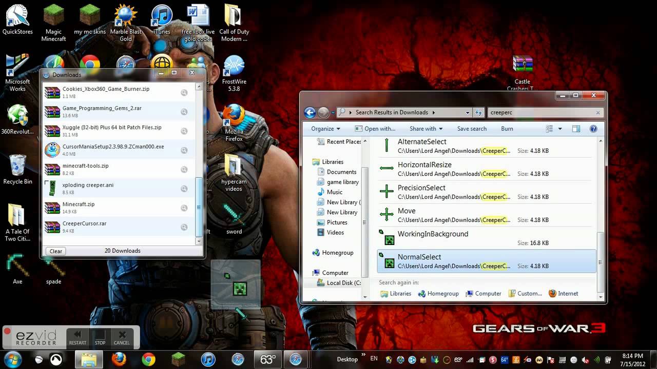 Minecraft Cursors/Mouse pointers