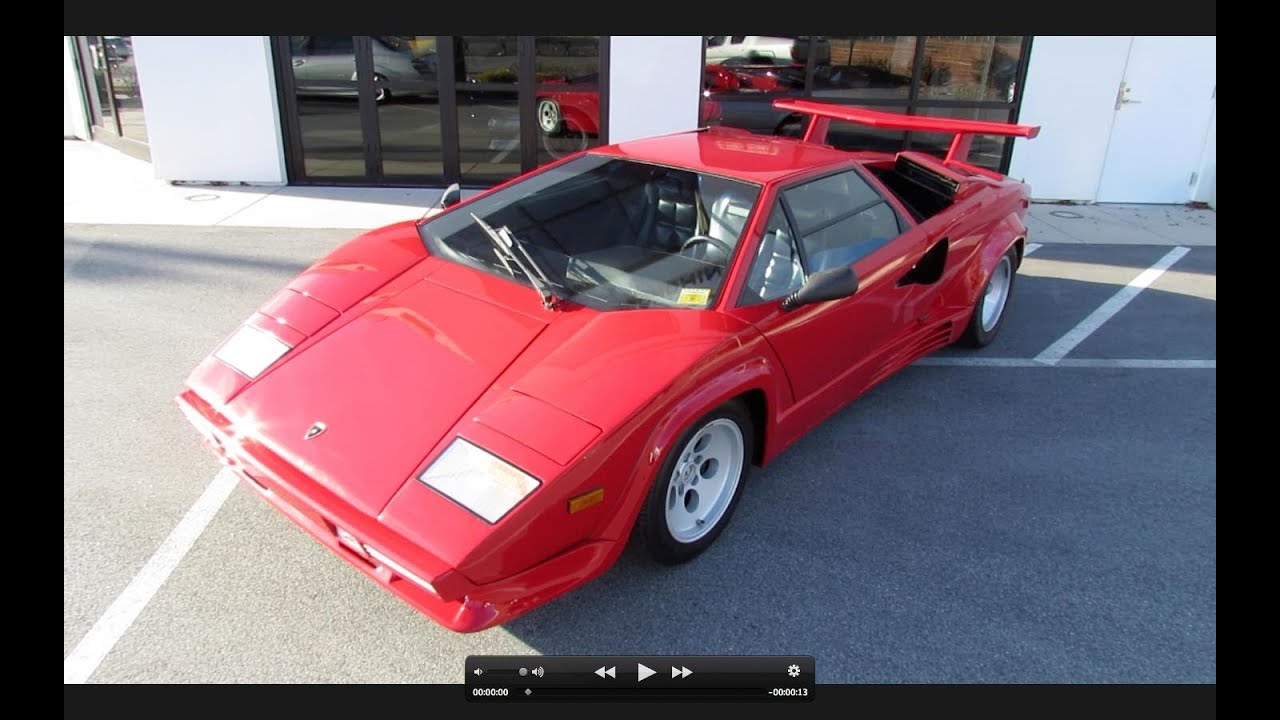 1988 Lamborghini Countach 5000 Quattrovalvole Start Up, Exhaust, and In Depth Tour