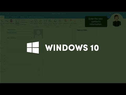 How To Add Contacts In Outlook: Windows 10