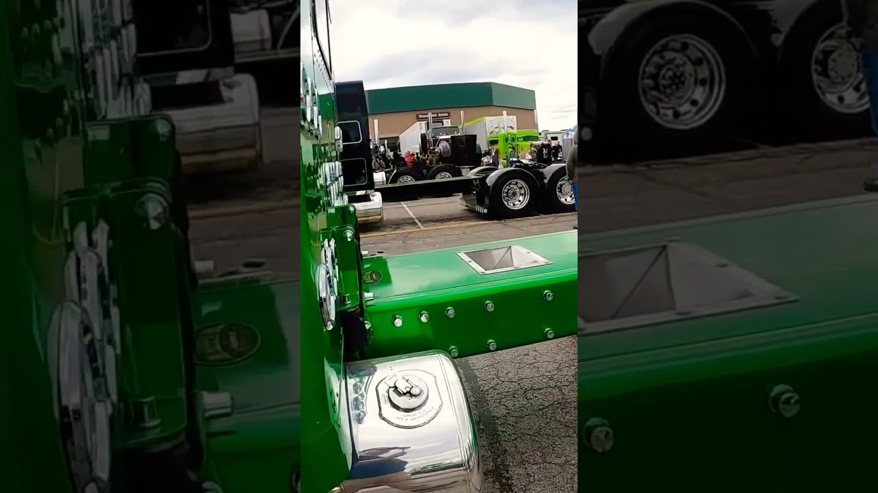 Beautiful Green Peterbilt Show Truck at MATS 2023