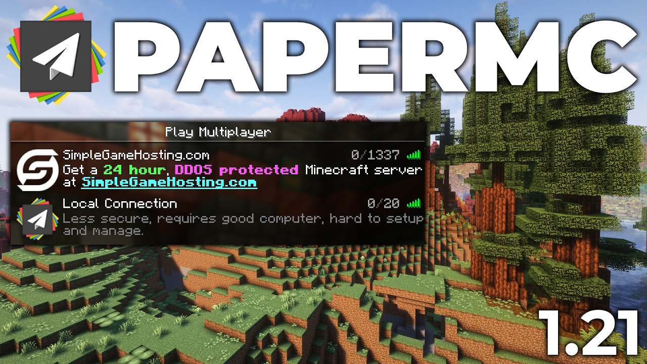 How To Make a Paper Minecraft Server in 1.21