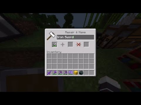 How to add glitched/colored names to ur items on minecraft bedrock