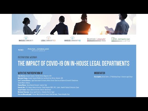 INTERNATIONAL WEBINAR - The Impact of Covid-19 on In-House Legal Departments
