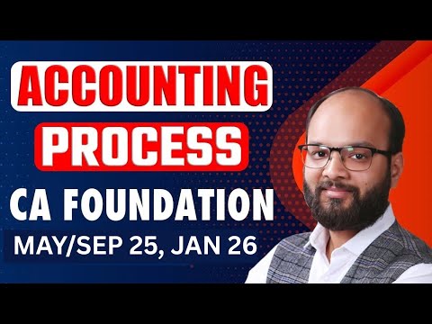 Accounting Process | Accounts Chapter 2 | CA Foundation May/Sep25 & Jan 26 | Accounting Process