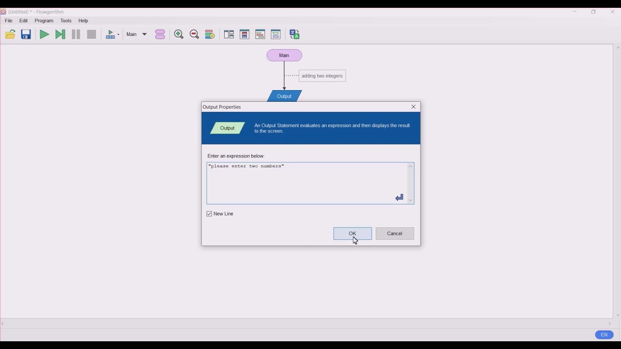 ADDING TWO INTEGERS | FLOWGORITHM | TECH WITH TRIPLE J