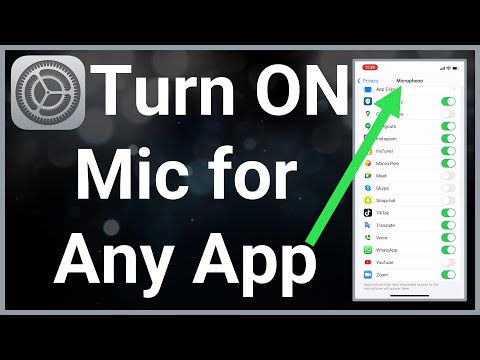 How To Turn ON Microphone On iPhone!