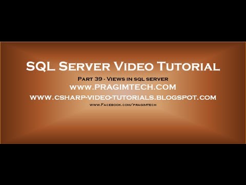 Views in sql server Part 39