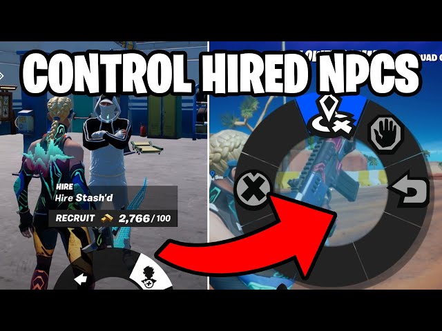 Fortnite players can now command NPCs to follow orders