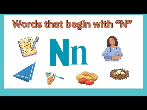 Words that begin with “N” | Words that begin with the letter “N” | English Alphabets for kids