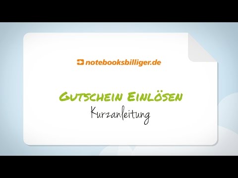 Notebooksbilliger Gutschein einlösen - Kurzanleitung