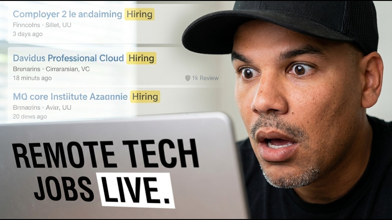 Web Developer - Remote Jobs In Tech Live plus Q&A