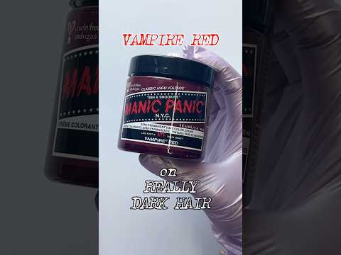 Vampire Red on PITCH BLACK HAIR? Answering your Manic Panic questions 🧛🏼♀️🥀🖤