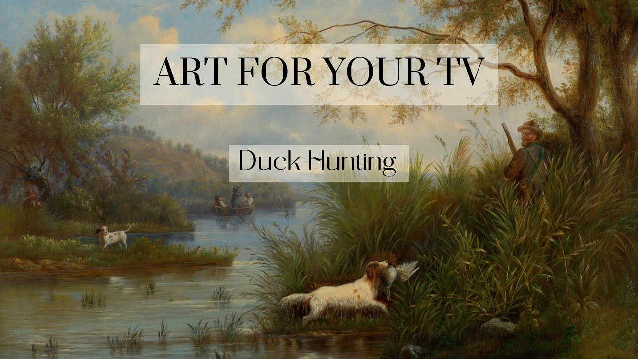Wild Duck Hunting Painting Screensaver, 2 Hours NO MUSIC, Art for the TV, Old Money Aesthetic Art