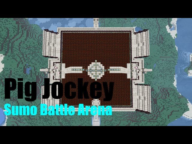 Minecraft Minigame: Pig Jockey Sumo Arena Minecraft Map
