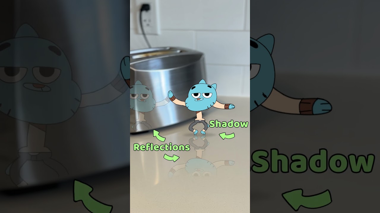 How to Merge Animation with IRL Video 🎥💙 Gumball Style! #flipaclip #animationapp #animate