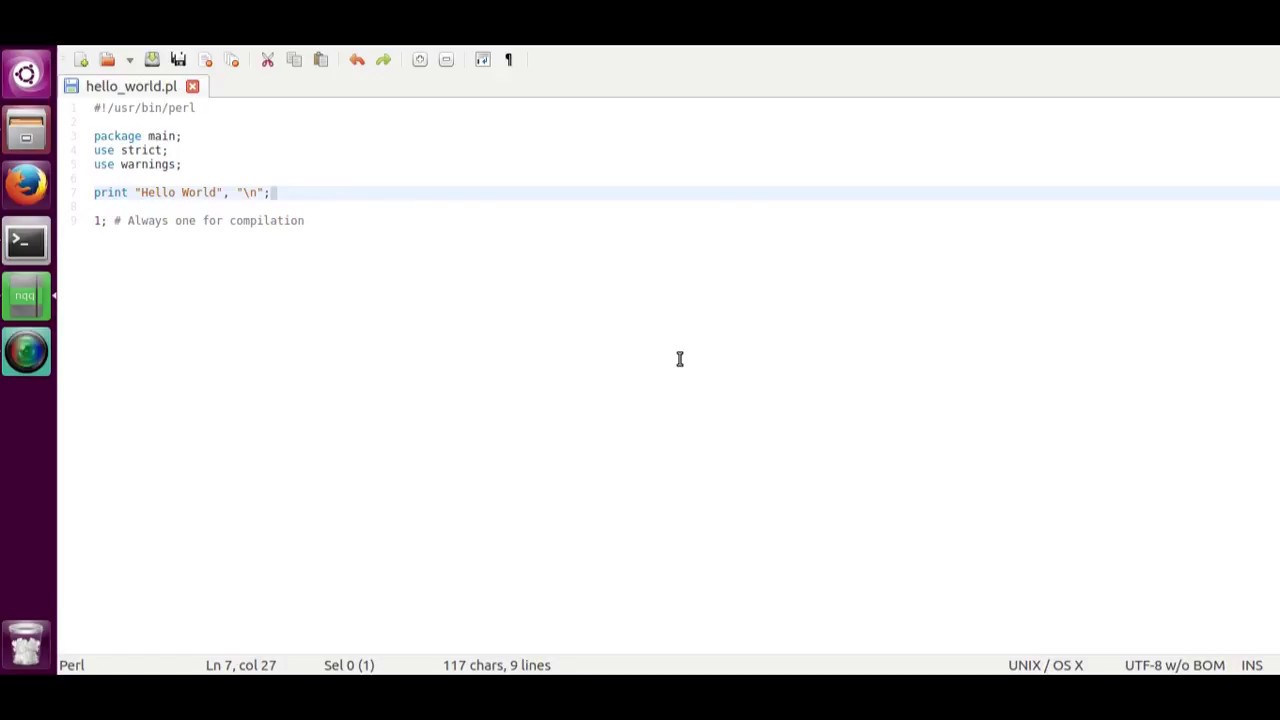 PERL Tutorial  - 1 | PERL for Beginner | PERL Scripting | Hello World