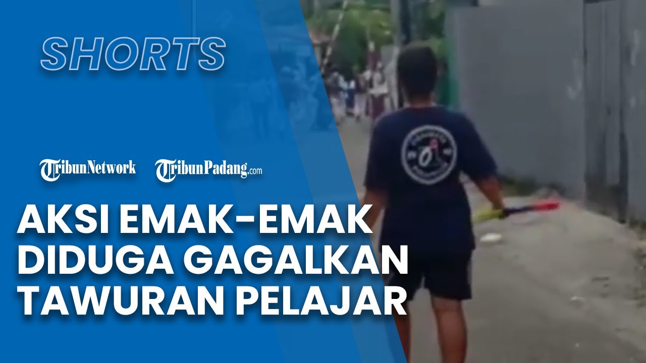 Bermodal Sapu Ijuk, Emak emak Ini Diduga Bubarkan Pelajar yang akan Tawuran - Tribun Video
