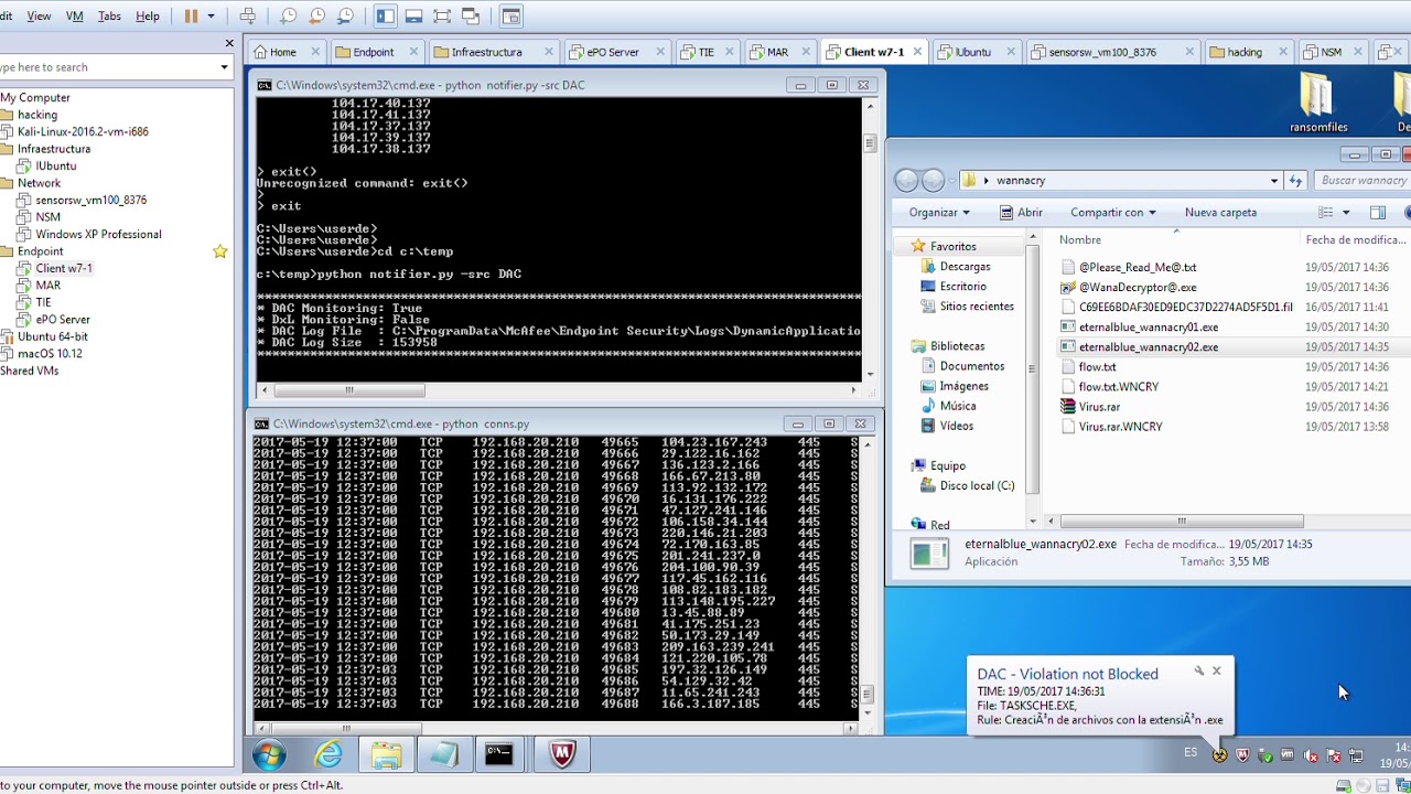 McAfee Active Response kill switch demonstration 2x