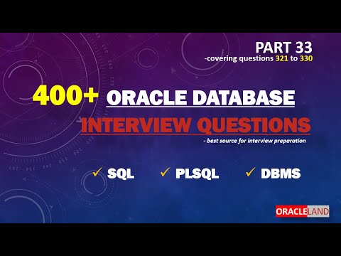 Oracle Database Interview Questions -PART 33 | SQL PLSQL Interview Questions and Answers.