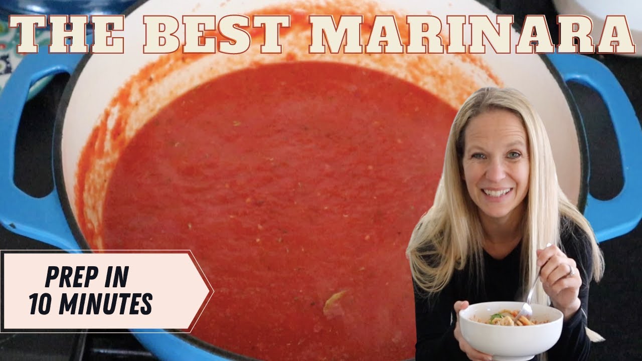 MARINARA SAUCE | Quick and Easy Marinara | Prep in 10 Minutes | Easy Dinner Idea