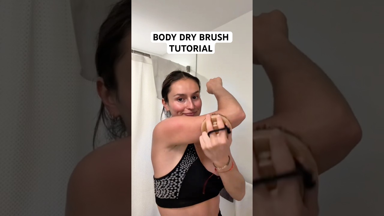 Body dry brush tutorial -brush is from Primally Pure code CANDICE15 #drybrushing #lymphaticdrainage
