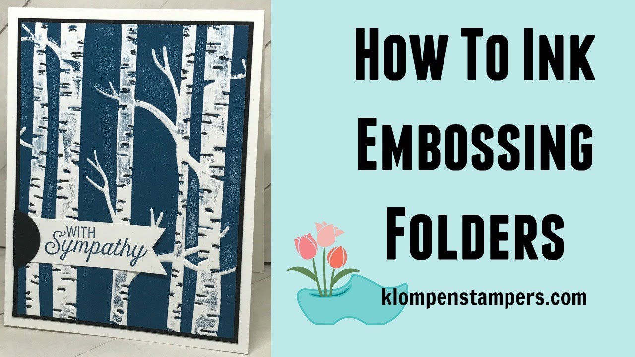 Inking Embossing Folders Technique