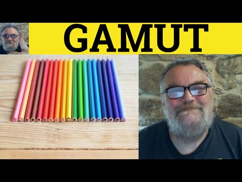 🔵 Gamut Meaning - Gamut Defined - Gamut Examples - English Nouns - ESL British English Pronunciation
