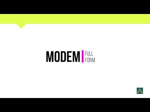 Full Form Of MODEM