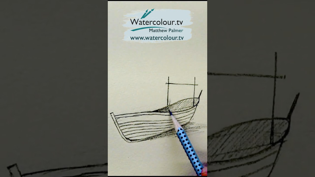 60 Second Art Lesson. Draw A Boat