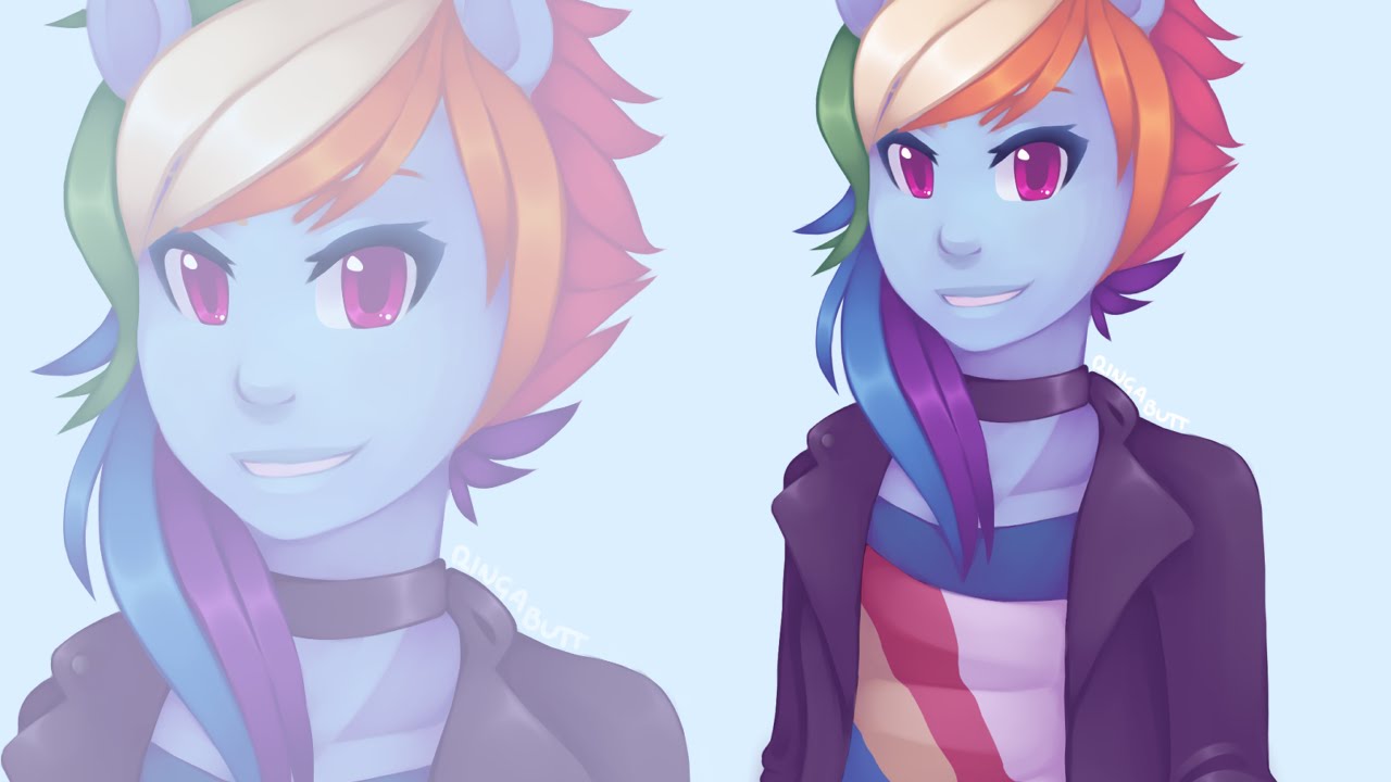 :Paint Tool Sai: Rainbow Dash Speedpaint