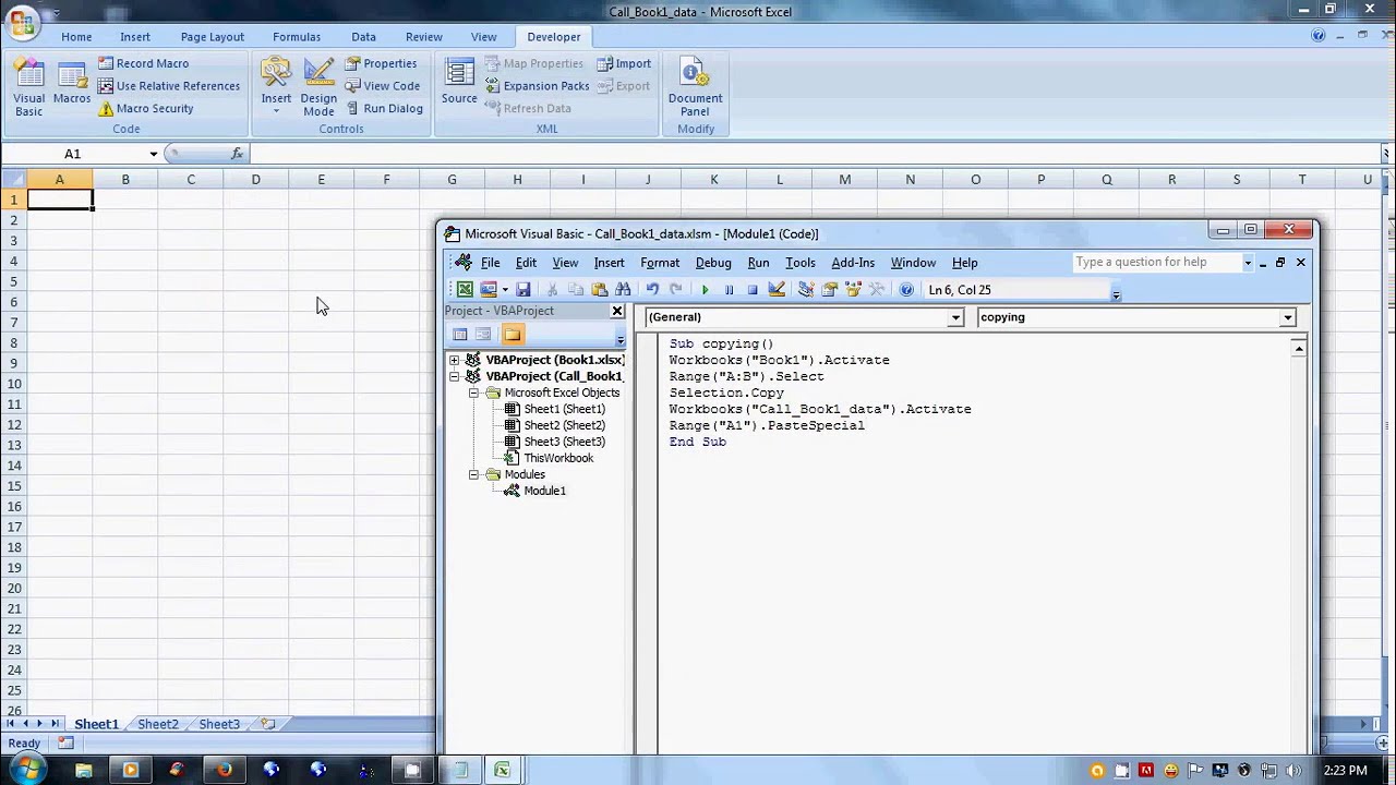 How to copy data from one workbook to another workbook using vba code