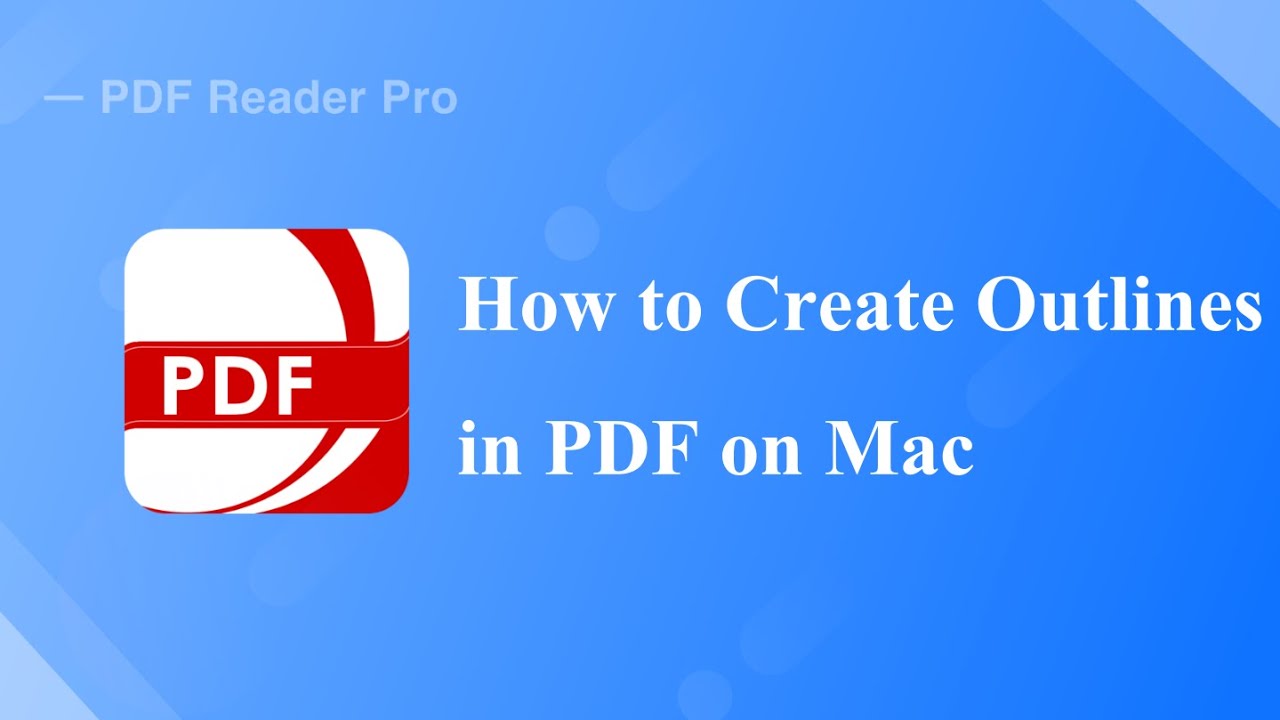 How to Create Outlines in PDF  | PDF Reader Pro