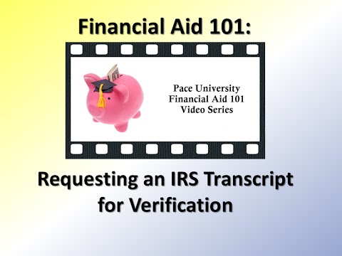 Requesting an IRS Transcript for Verification