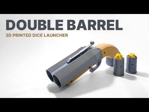 🎲 Sawed-Off Double Barrel - Dice Launcher・ 3D File for 3D printing・Cults