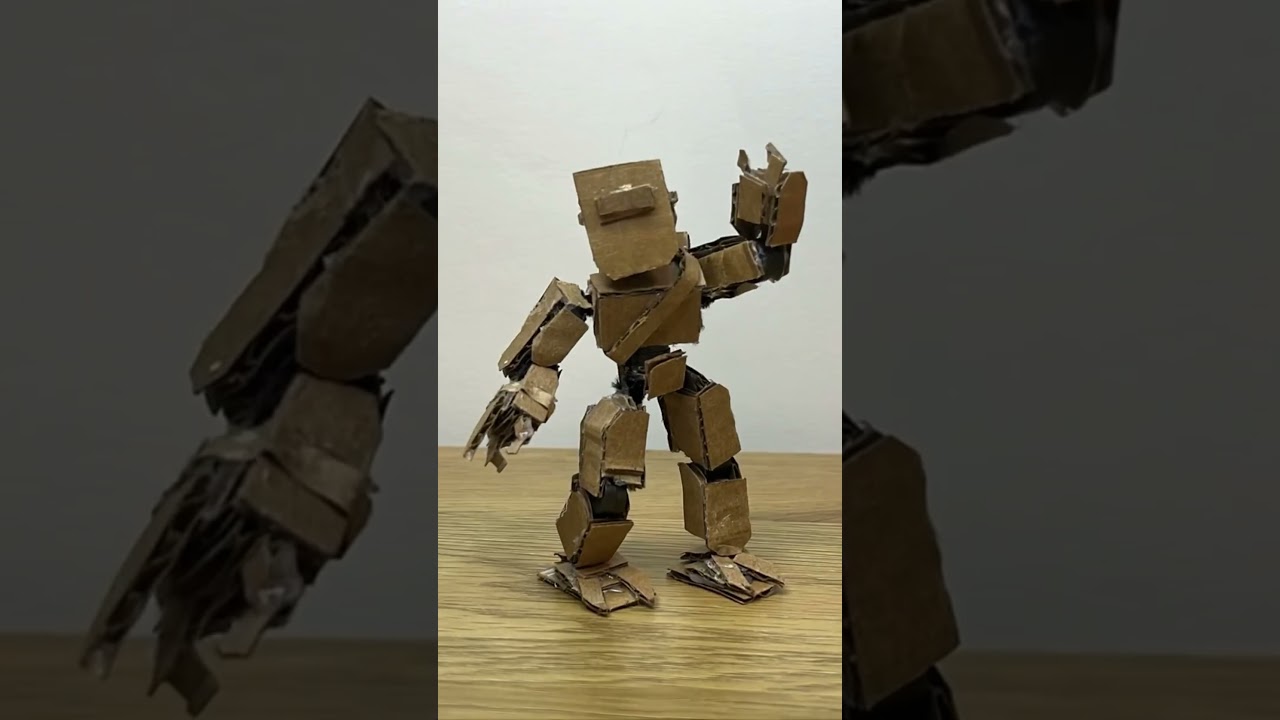 Cardboard character animation test #lego #legominifigures #legotoys #minifig