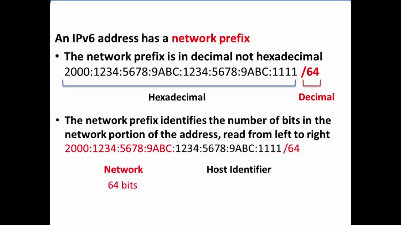 24. CCNA Ch12 - IPv6 address structure and presentation