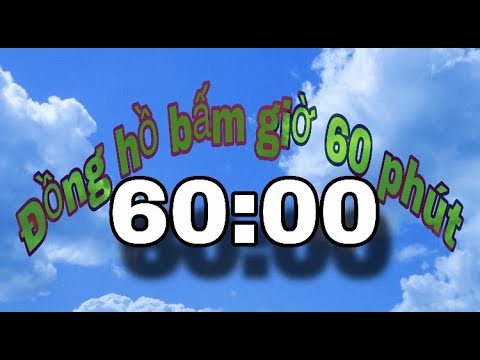 Ngắm Mặt Trắng Đồng Hồ Bấm Giờ 60 Phút. 60-Minute Stopwatch