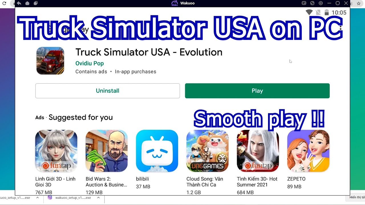 Truck Simulator USA: Evolutionverter on PC  - How to download & use on Windows/ Laptop Smooth