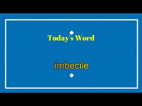 imbecile: meaning and usage from the book Waiting for Godot