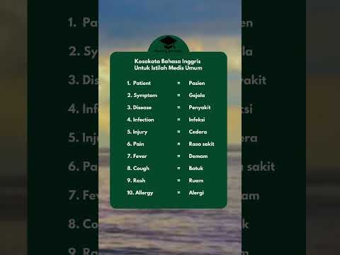 Yuk ketahui! Istilah medis umum dalam Inggris #english