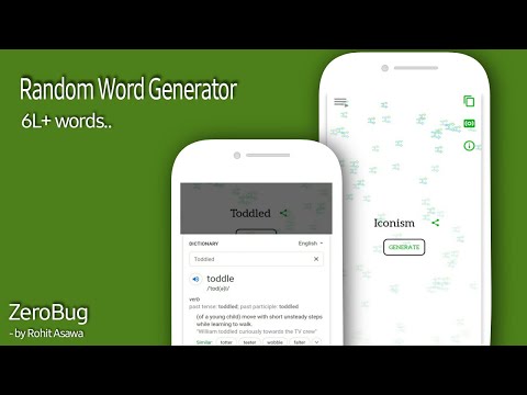 Random Words Generator App (by ZeroBug)
