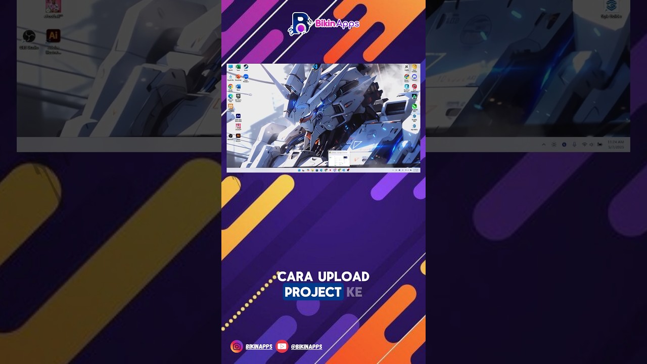 Tutorial Upload Projek le Github #php #coding #laravel #github #programmer