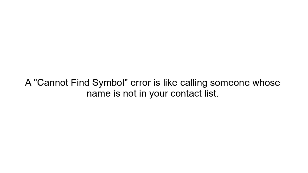 Cannot Find Symbol Error Explained | Java Programming for Beginners