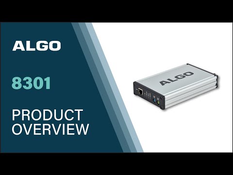 Paging Systems - ALGO 8301 IP Paging Adapter & Scheduler Trader ...