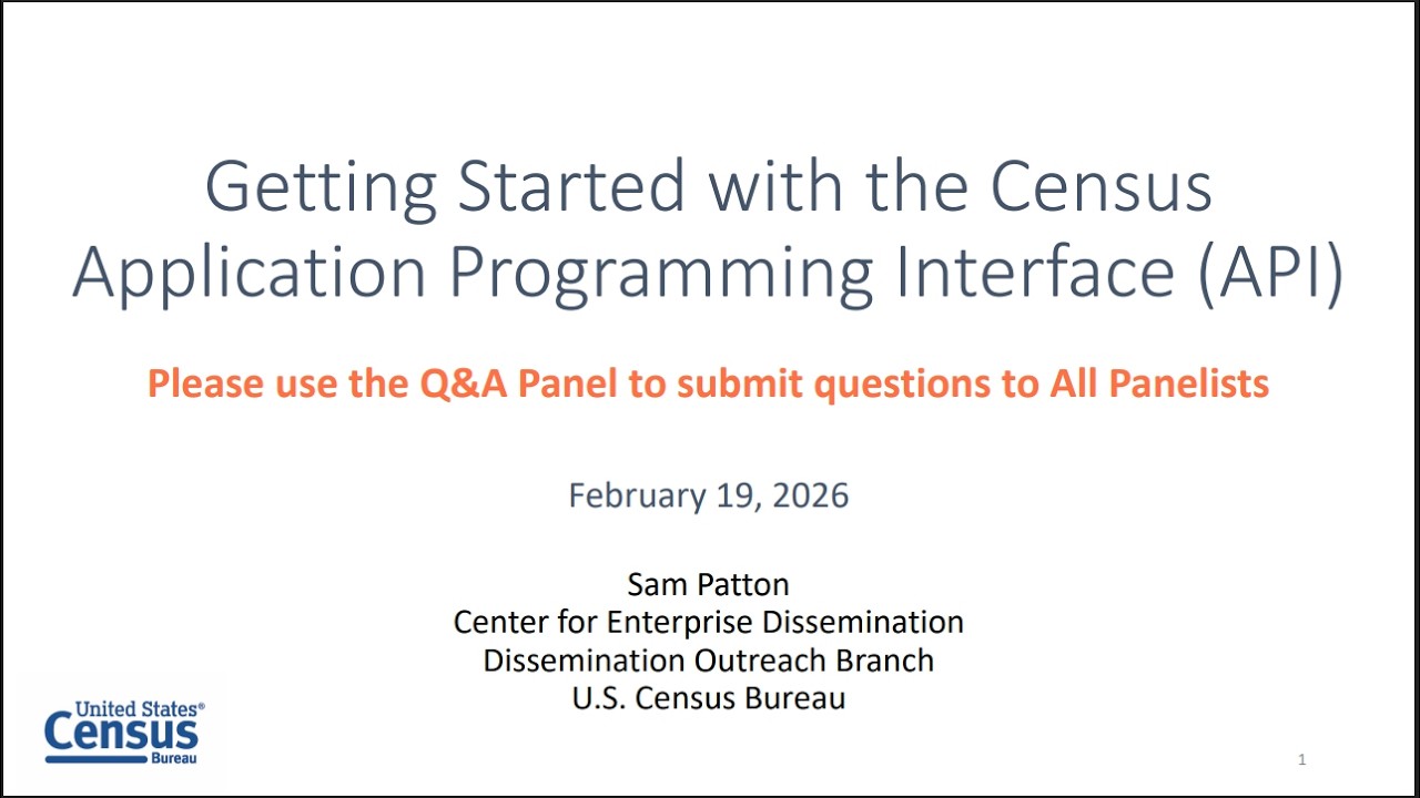 Getting Started with the Census API