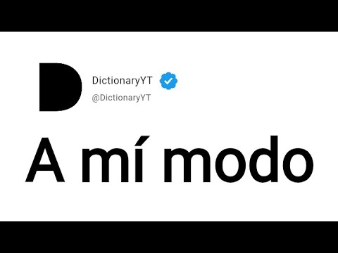 A mΓ modo Meaning in English
