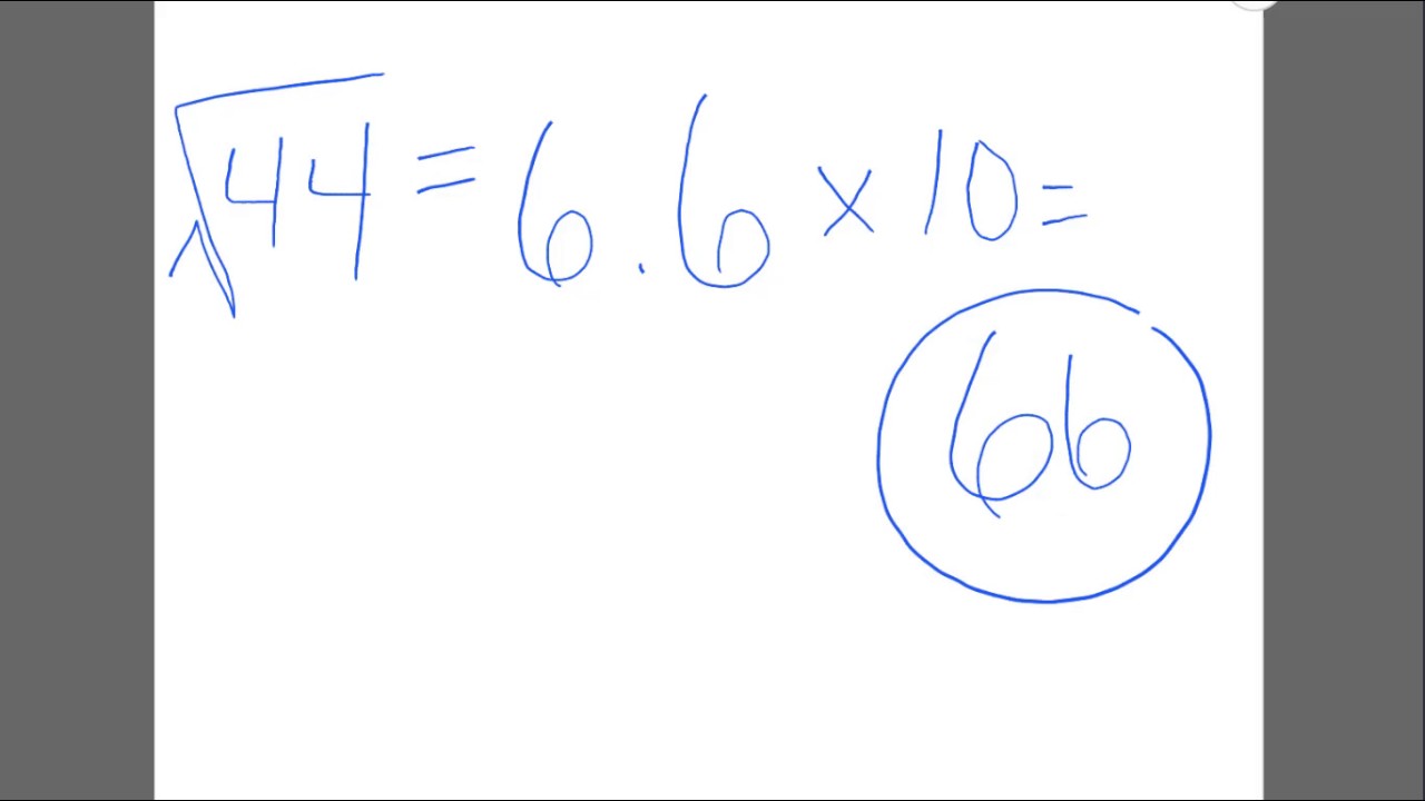 square root curve example