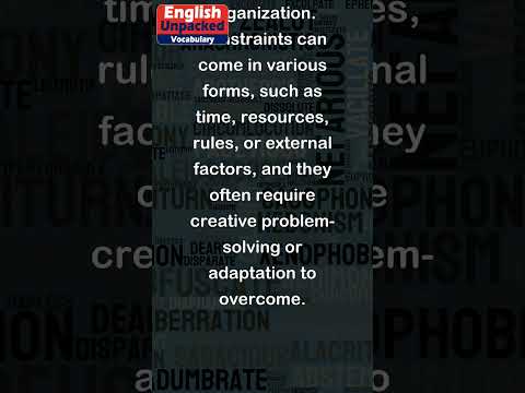 Constraint
