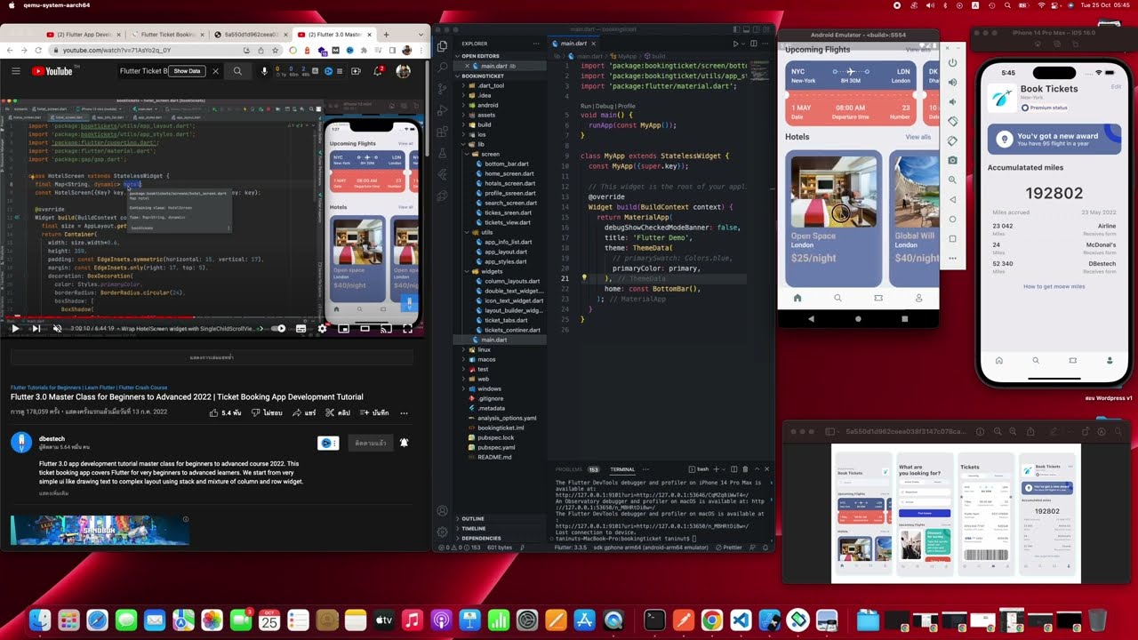 Flutter UI Ticket Booking App